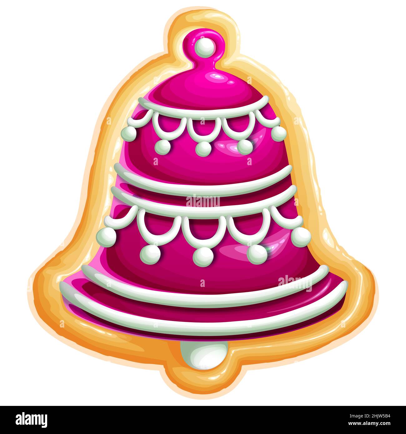 A delicious bell-shaped Christmas cookie Stock Photo - Alamy