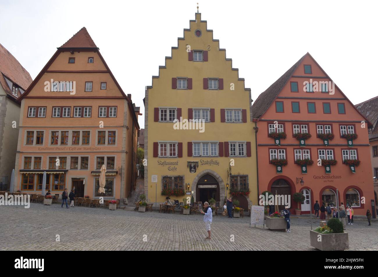 This is in Rothenburg, Germany and is an iconic shot in the main square ...