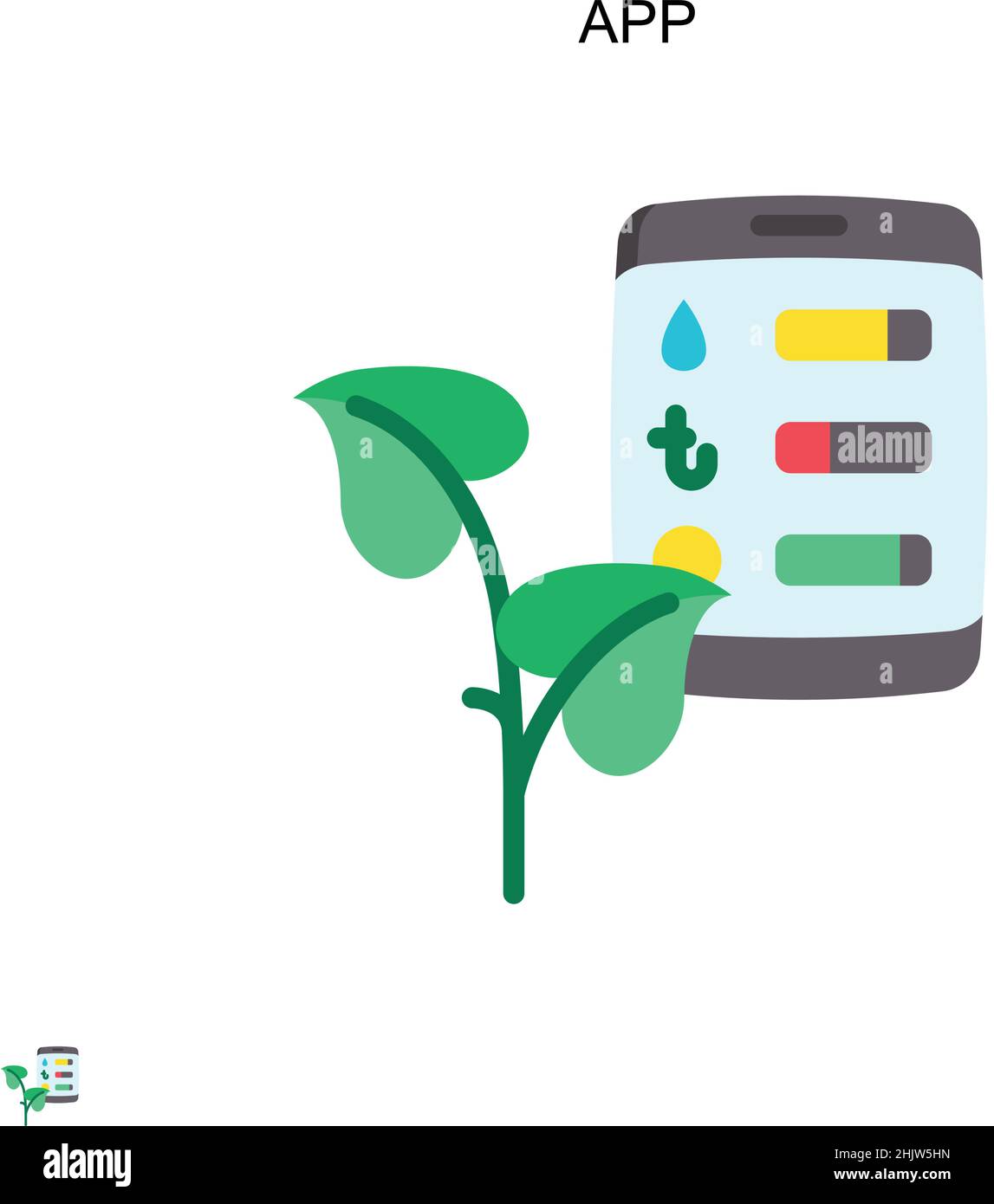 App Simple vector icon. Illustration symbol design template for web ...