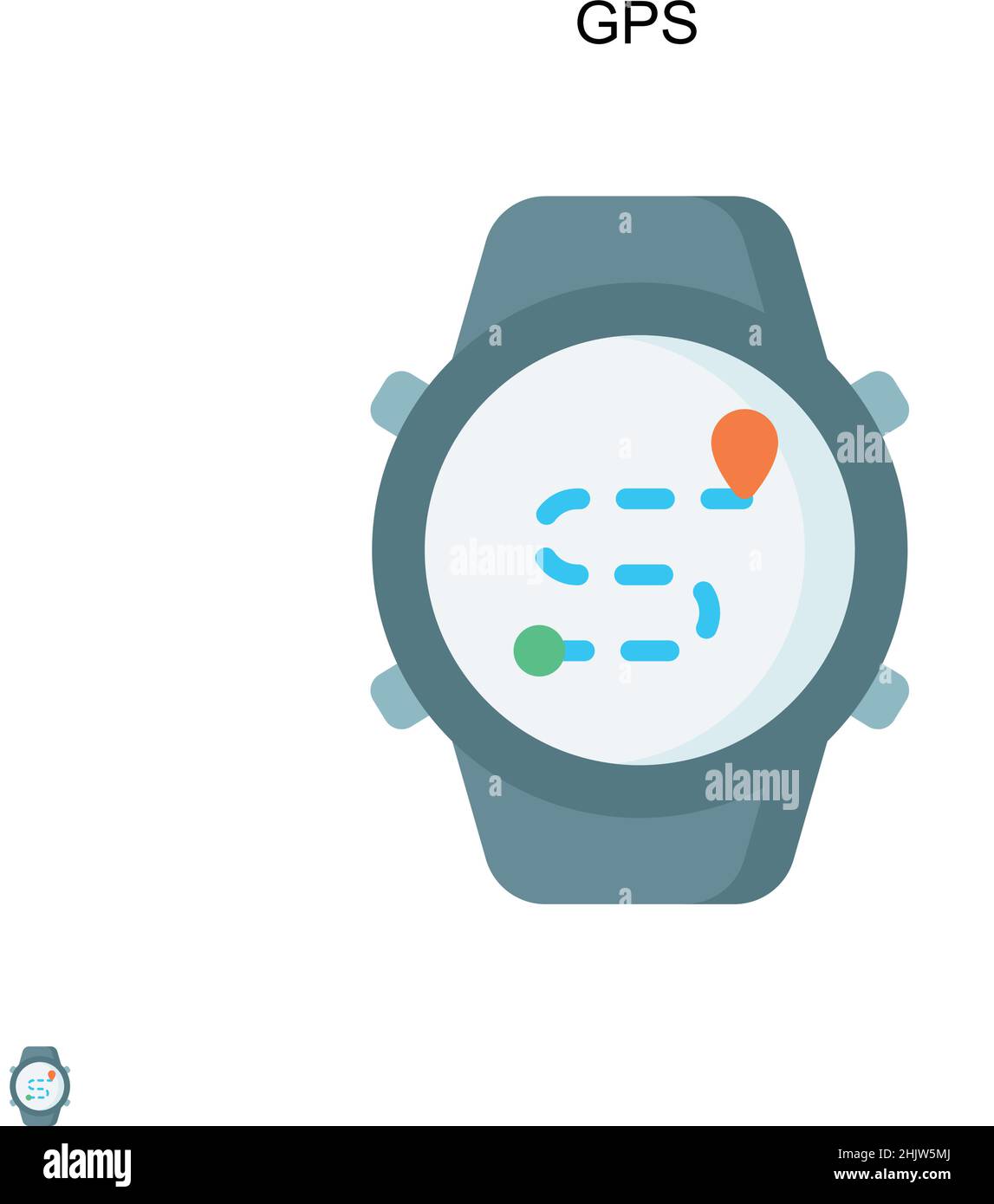 Gps Simple Vector Icon Illustration Symbol Design Template For Web