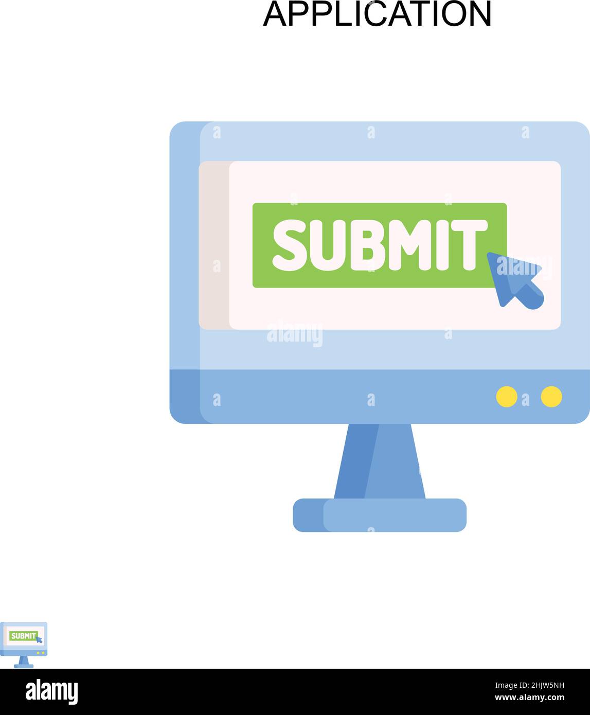 Application Simple vector icon. Illustration symbol design template for ...