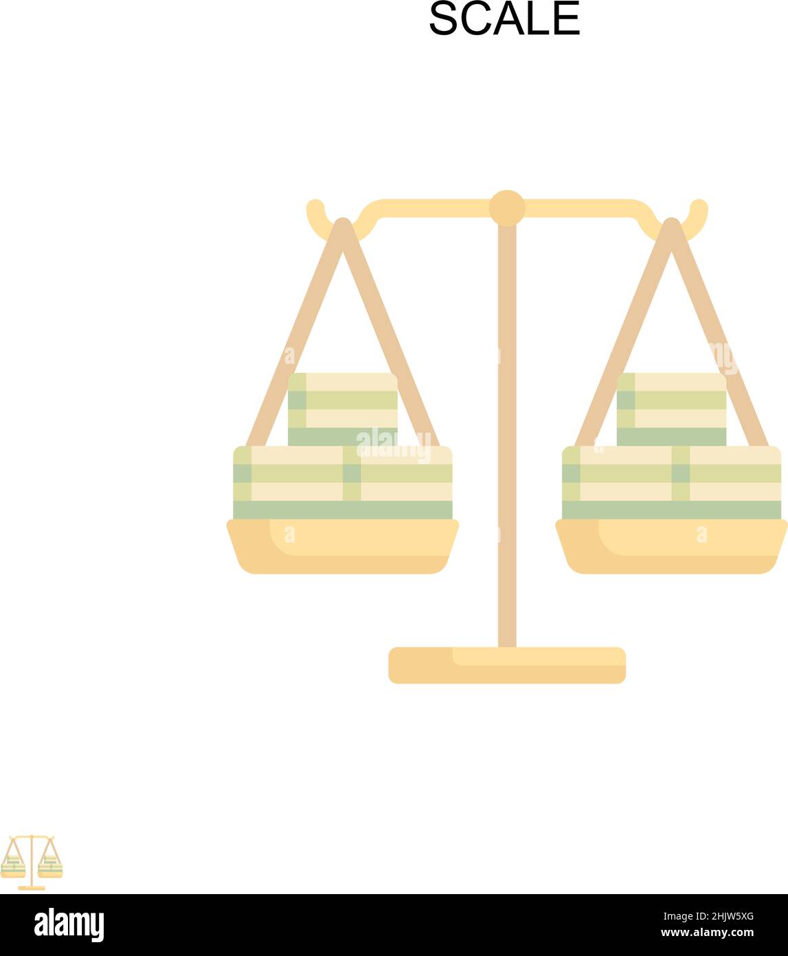 Scale Simple vector icon. Illustration symbol design template for web ...