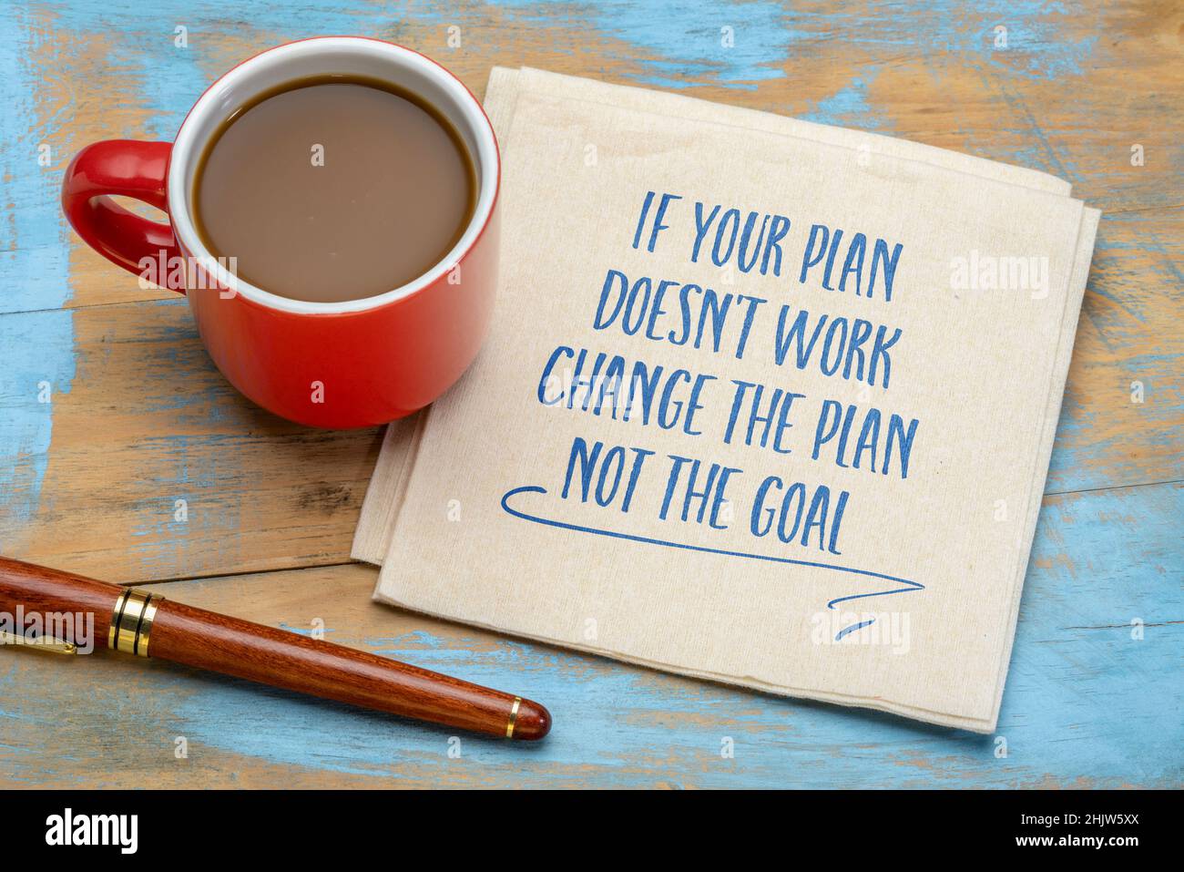 if your plan does not work, change the plan, not the goal ...