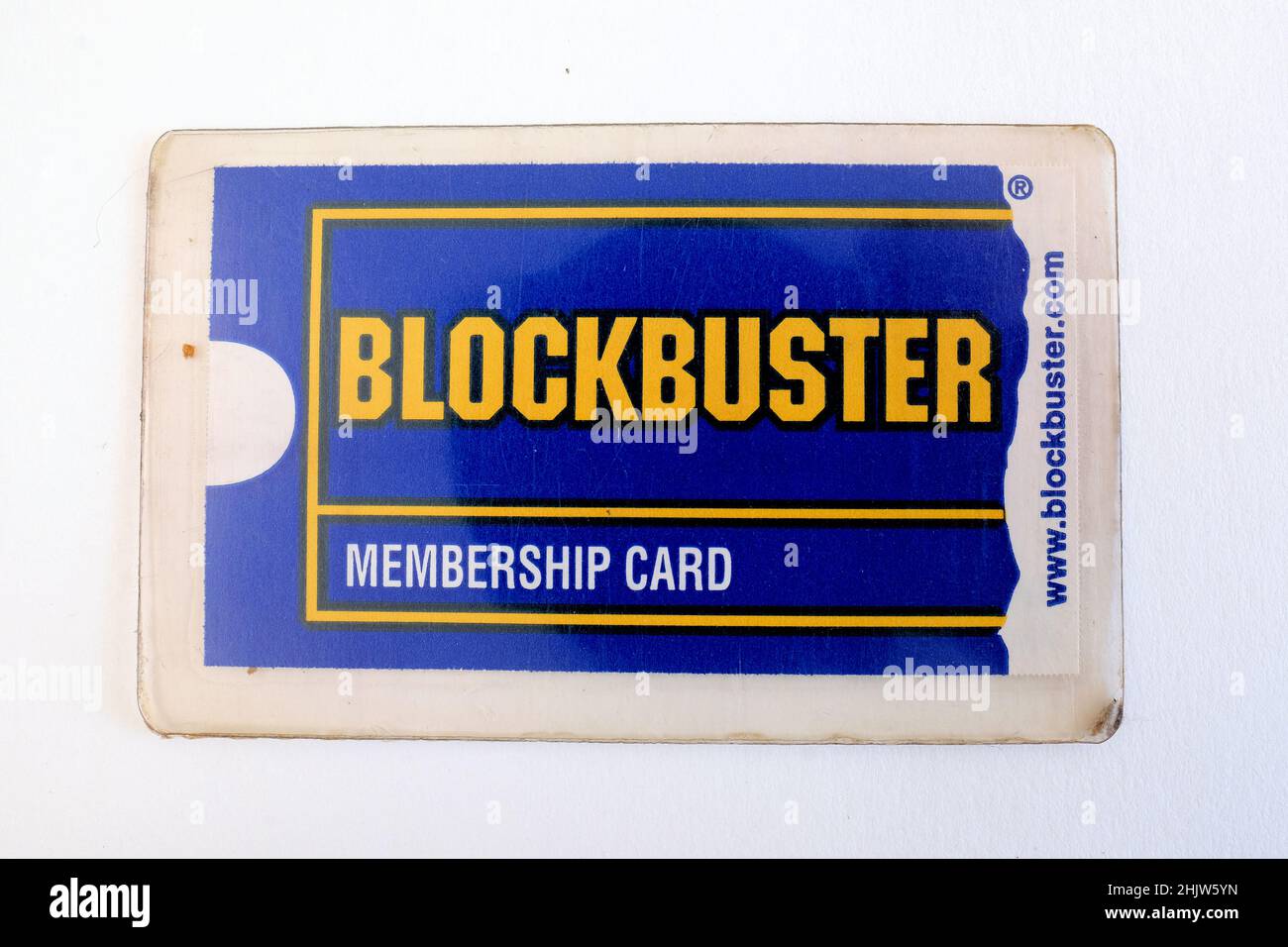 Circa 2003 membership card for Blockbuster Video, used for renting home ...
