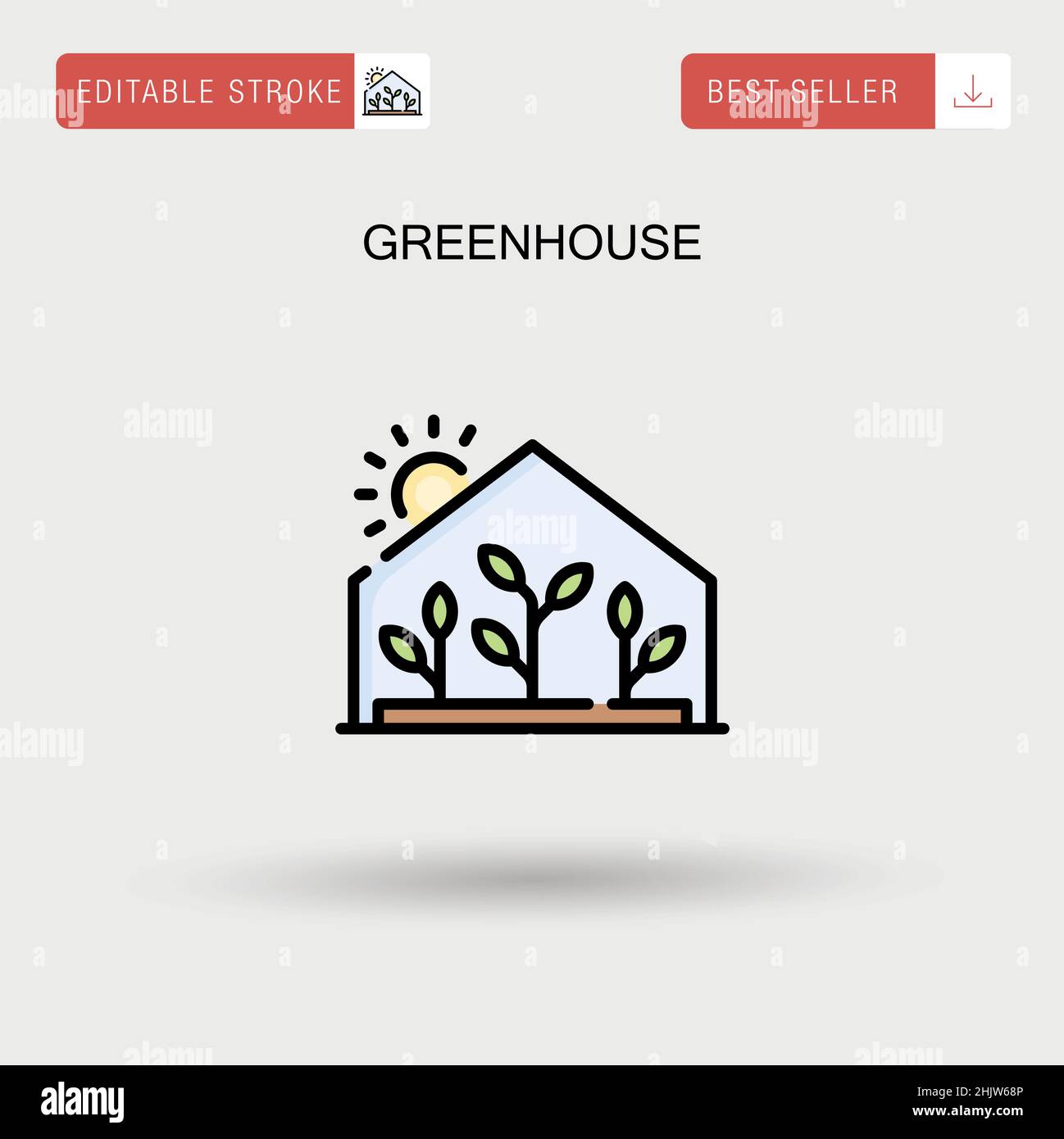 Greenhouse Simple vector icon Stock Vector Image & Art - Alamy