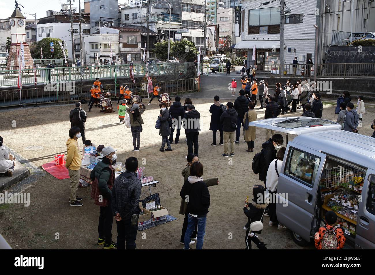 iida, nagano, japan, 2021/27/11 , drum taiko event during iida festival ...