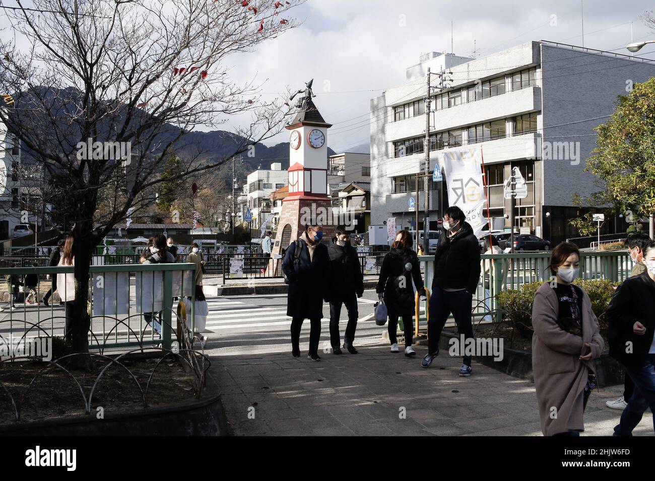 iida, nagano, japan, 2021/27/11 , iida festival near the Iida puppet clock tower. Iida, Iida-shi ...
