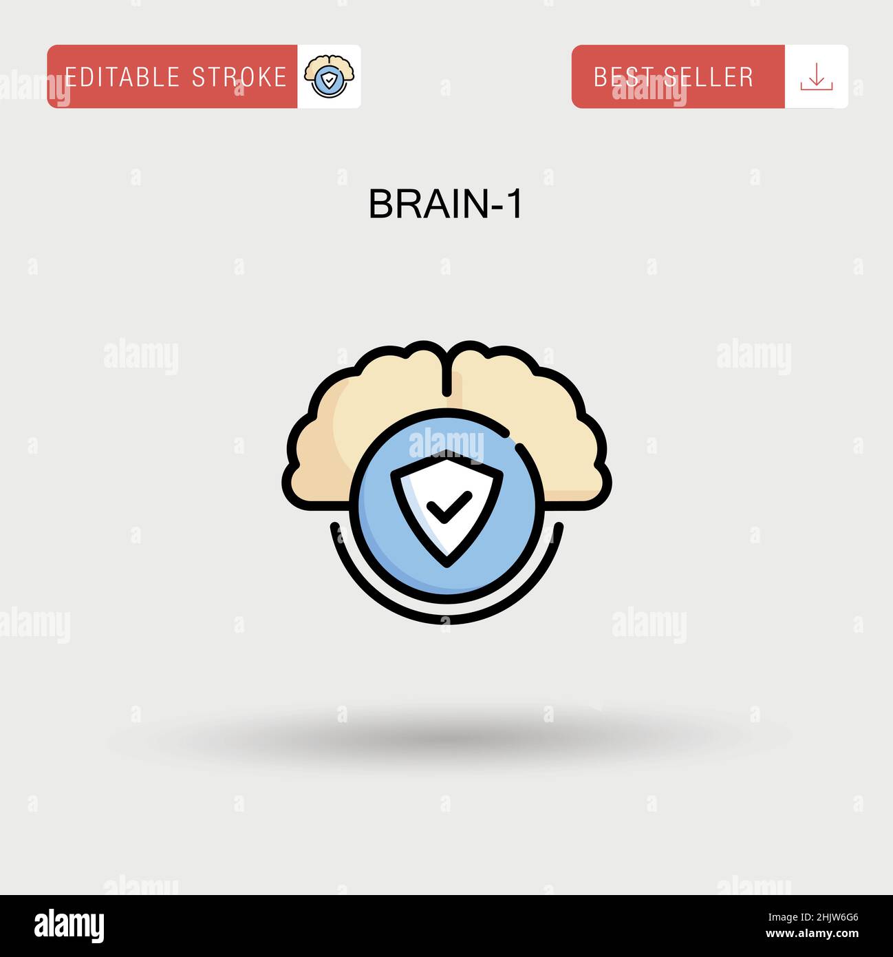 Line drawing head outline brain hi-res stock photography and images - Alamy