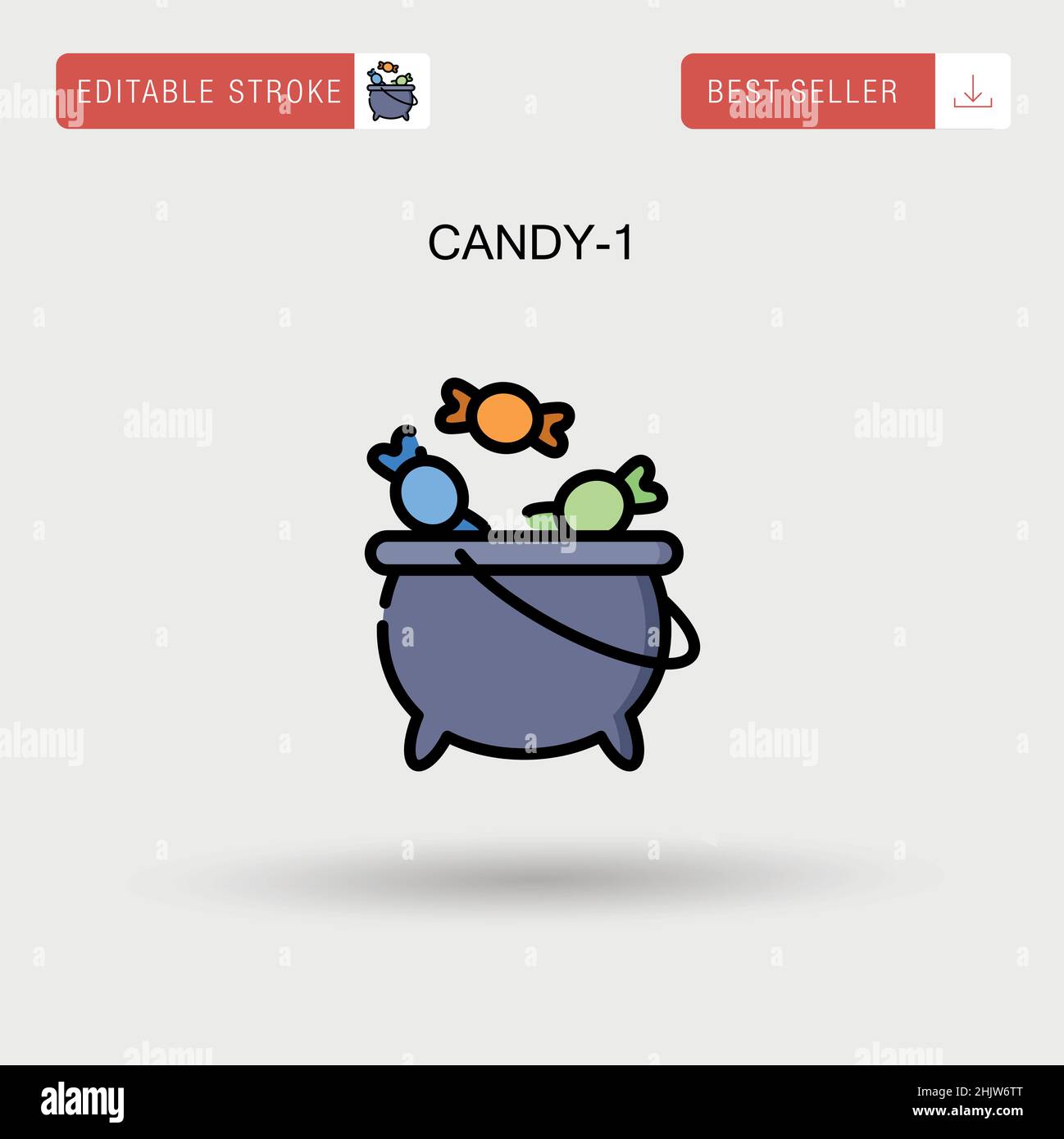 Happy kid lollipop candy Stock Vector Images - Alamy