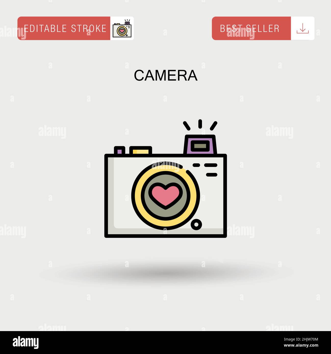 Camera Simple vector icon Stock Vector Image & Art - Alamy