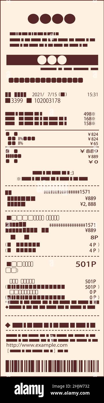 This is a illustration of Various Shopping receipt Stock Vector Image ...