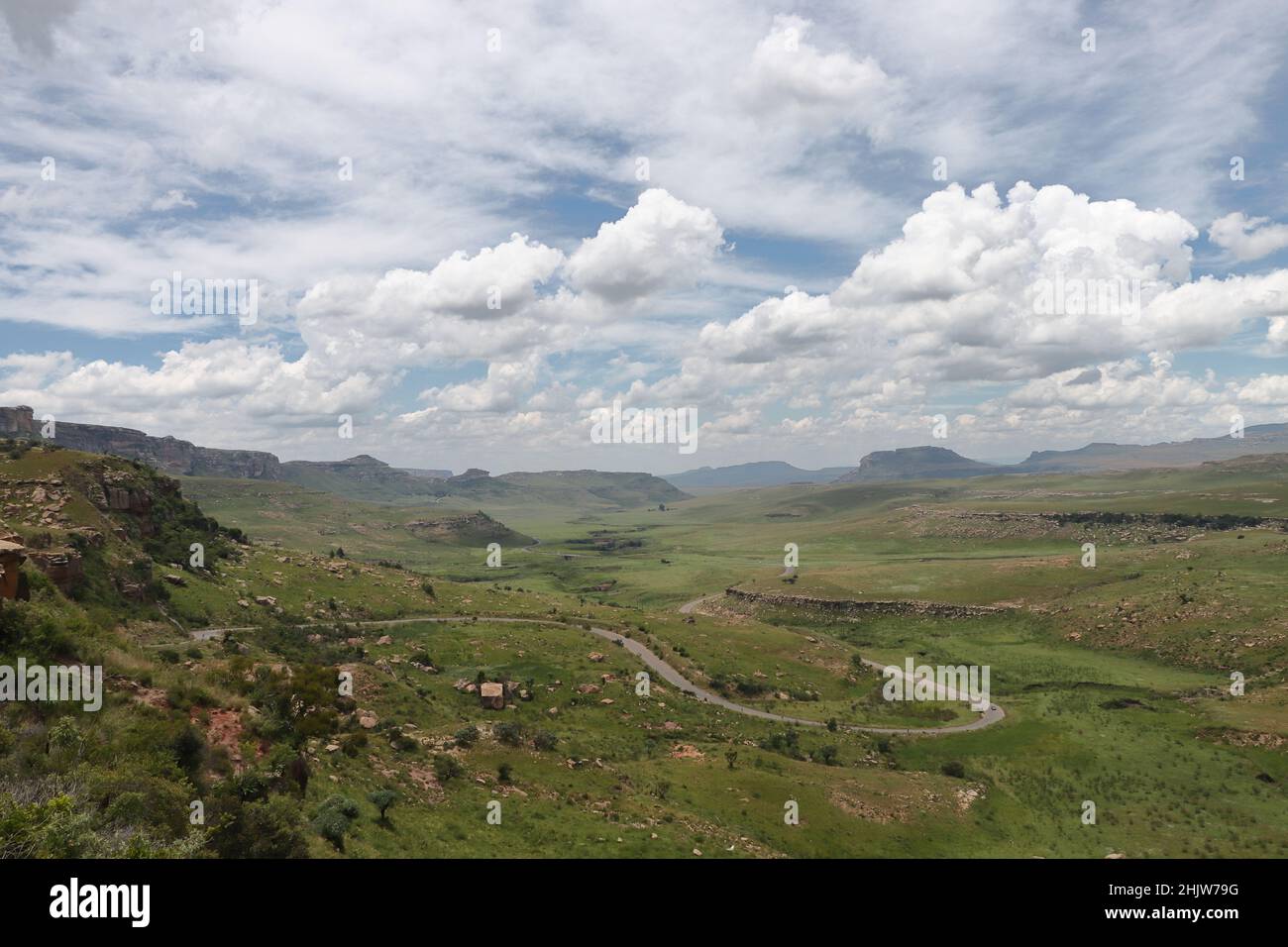 Golden Gate Highlands National Park Mountain Roads Stock Photo - Alamy