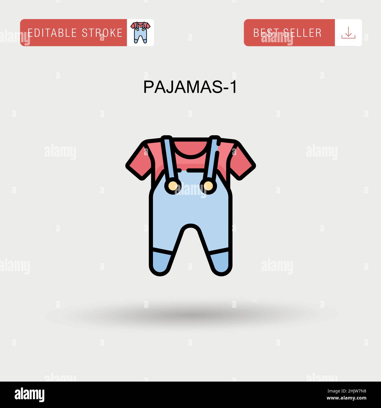 Pajamas-1 Simple vector icon Stock Vector Image & Art - Alamy