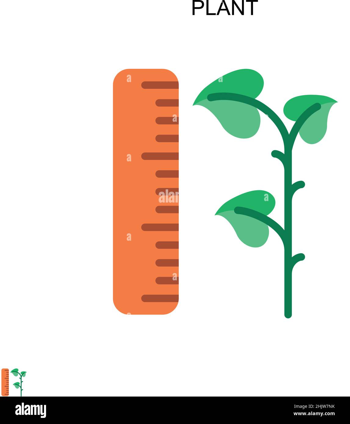 Plant Simple vector icon. Illustration symbol design template for web mobile UI element Stock ...