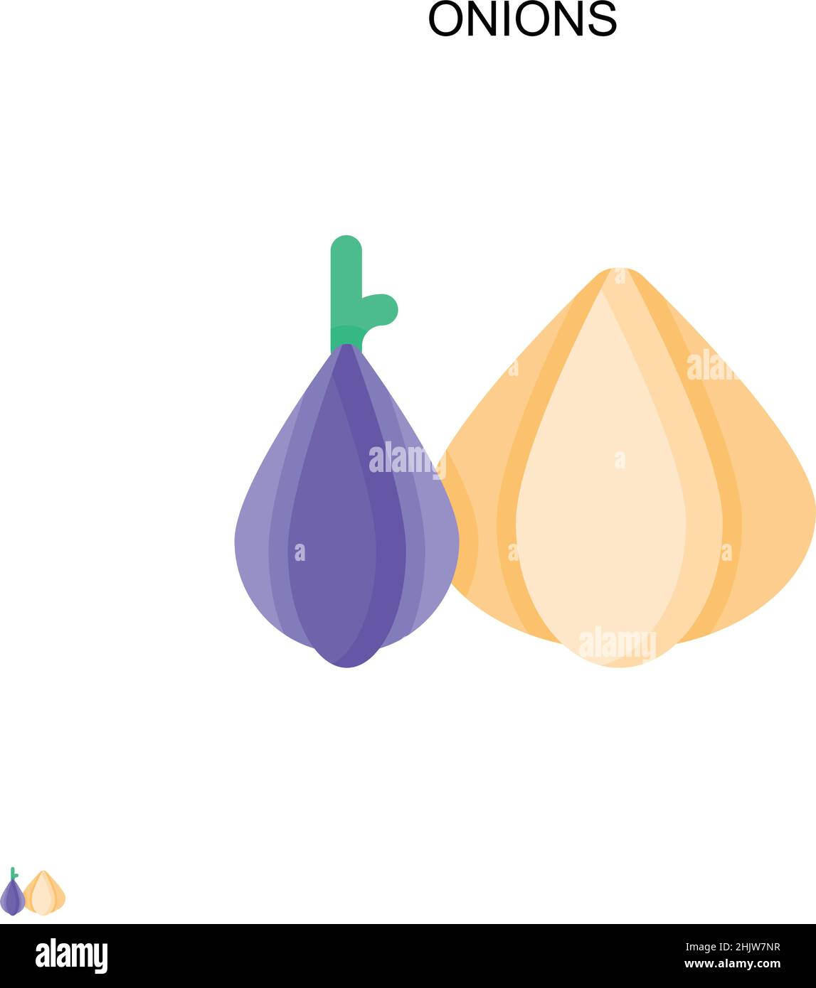 Onion icon Cut Out Stock Images & Pictures - Alamy