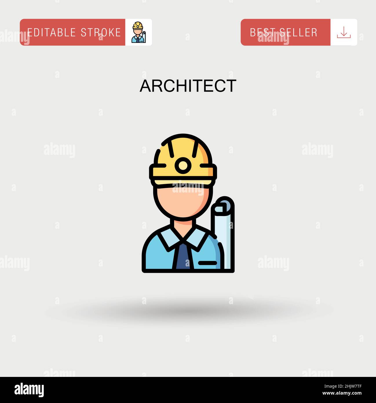 Construction engineer architect blueprint house Stock Vector Images - Alamy