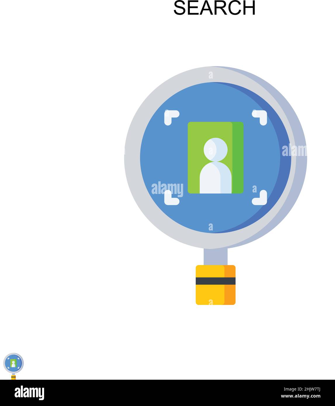 Search Simple vector icon. Illustration symbol design template for web ...