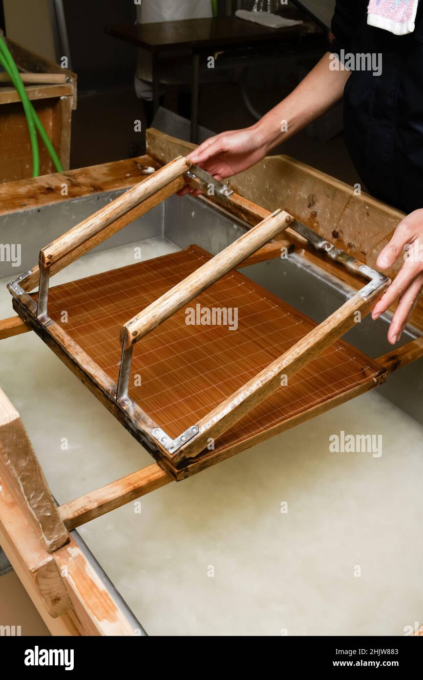 iida, nagano, japan, 2021/23/11 , local craftsman while producing ...