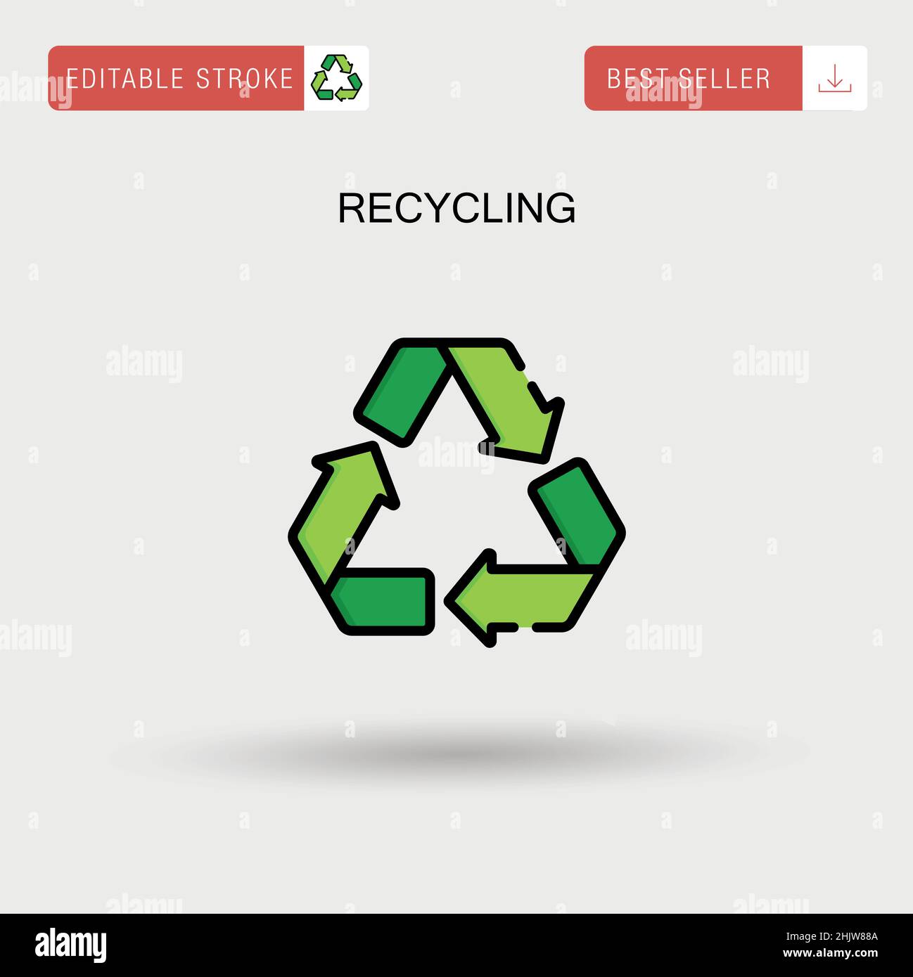 Recycling Simple vector icon Stock Vector Image & Art - Alamy