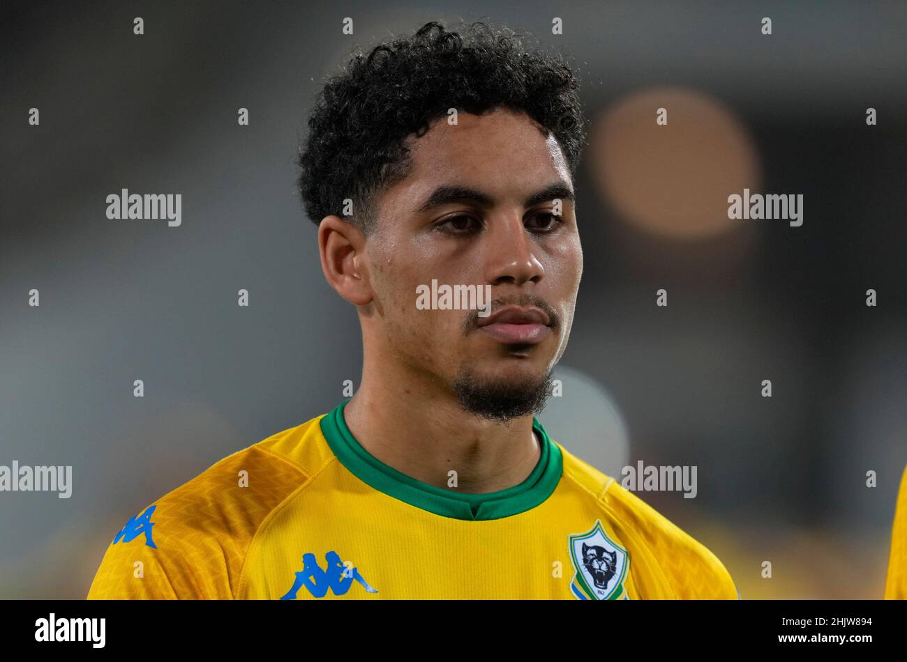 Yaoundé, Cameroon, January, 14, 2022: Anthony Oyono of Gabon during ...