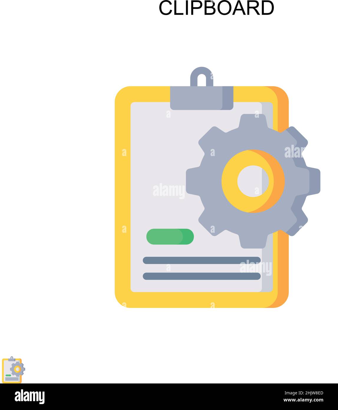 Clipboard Simple vector icon. Illustration symbol design template for ...