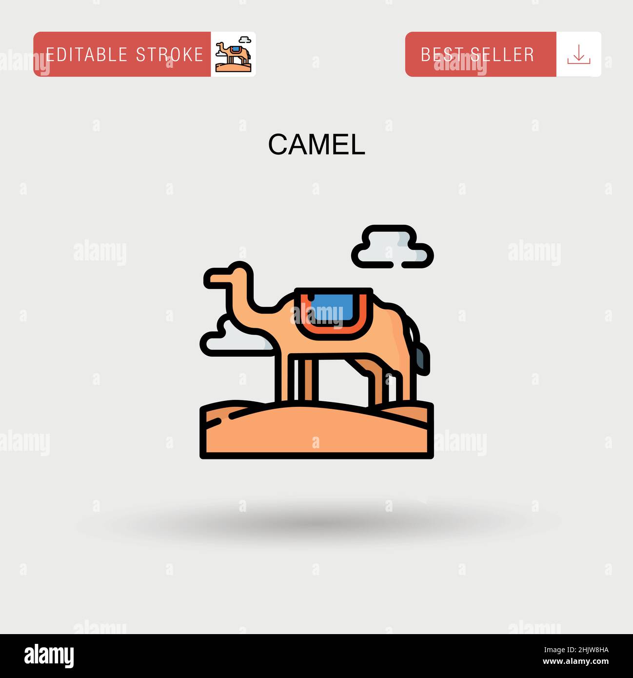 Camel Simple vector icon Stock Vector Image & Art - Alamy