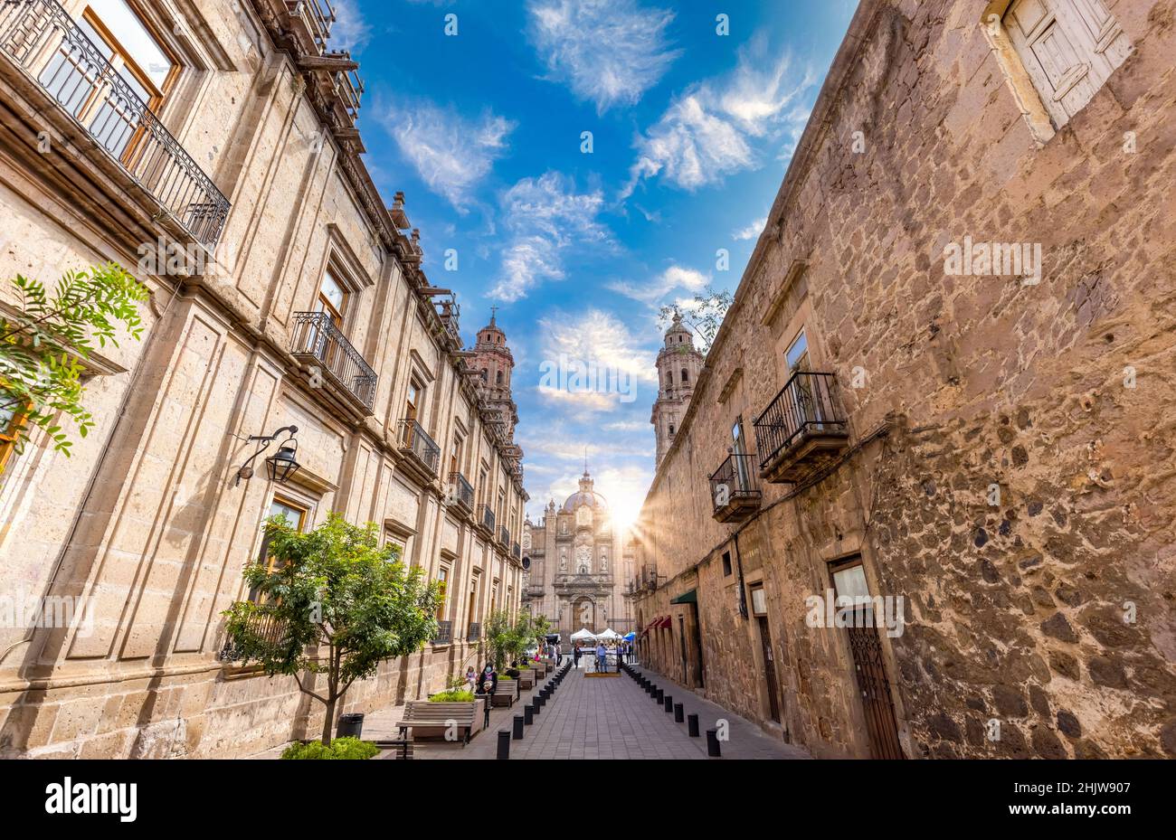 Mexico, Michoacan, Morelia, a popular tourist destination, scenic ...