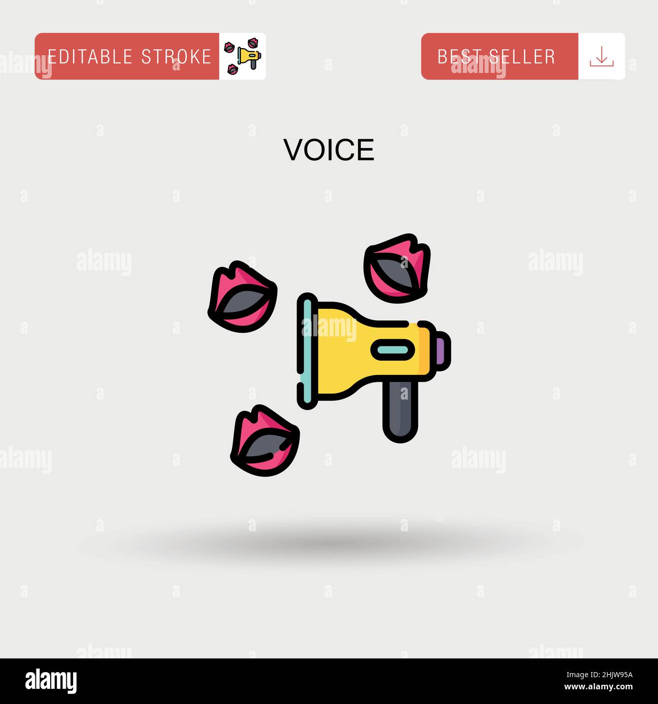 Voice message vector icon Stock Vector Images - Alamy