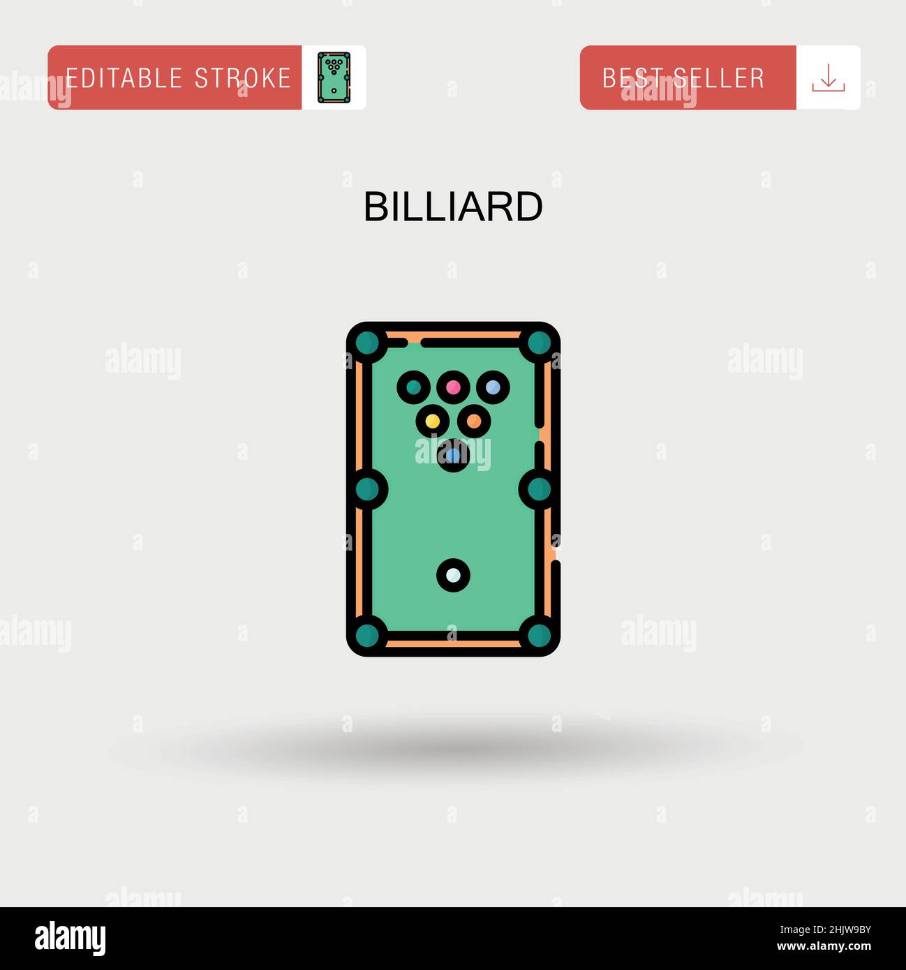 Billiard table icon hi-res stock photography and images - Alamy