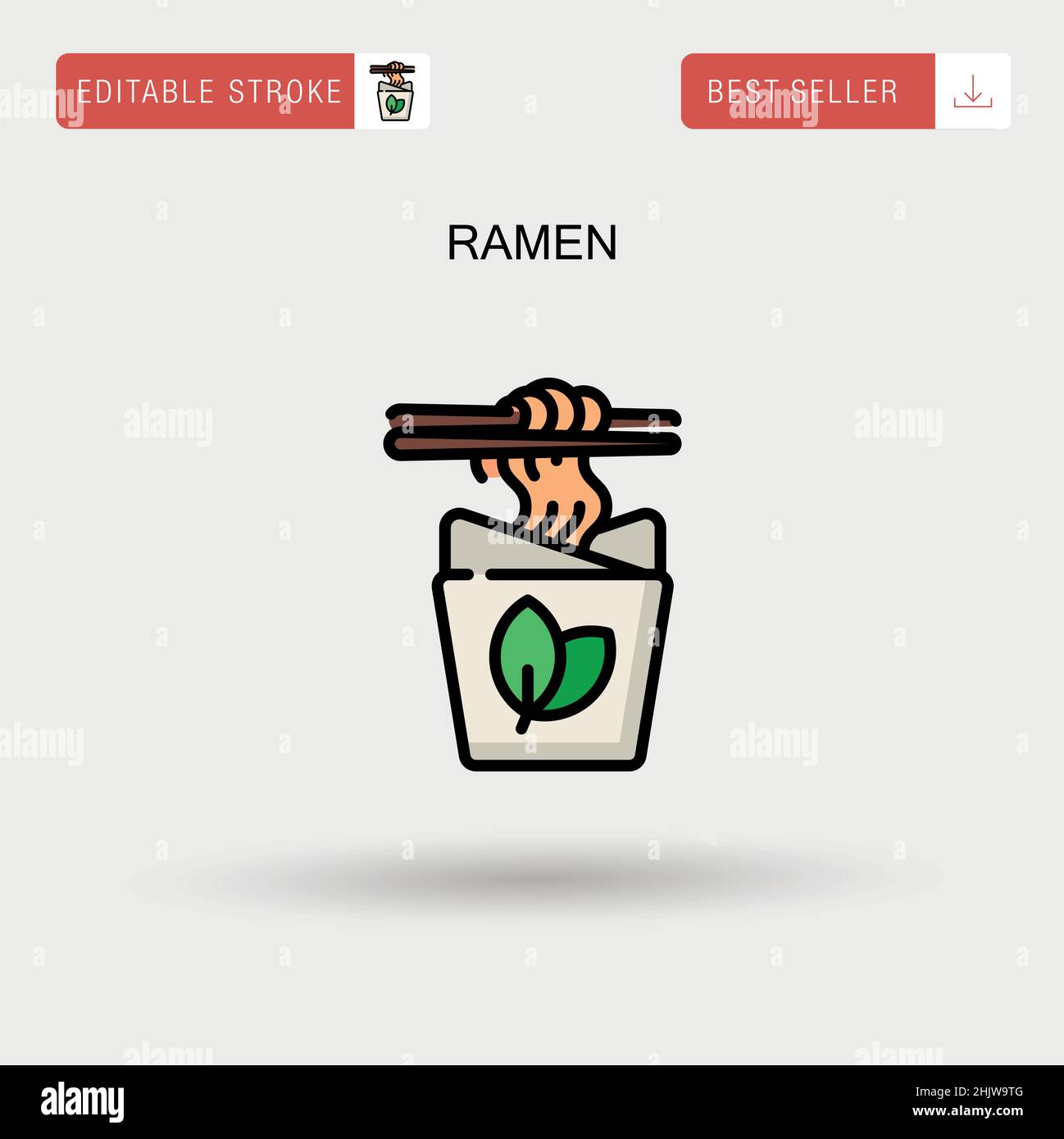 Japanese food ramen Stock Vector Images - Alamy