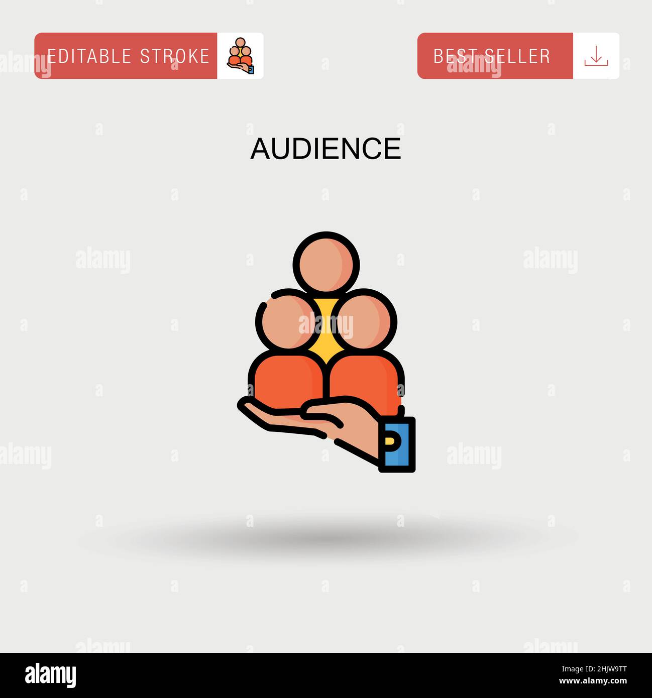 Audience Simple vector icon Stock Vector Image & Art - Alamy