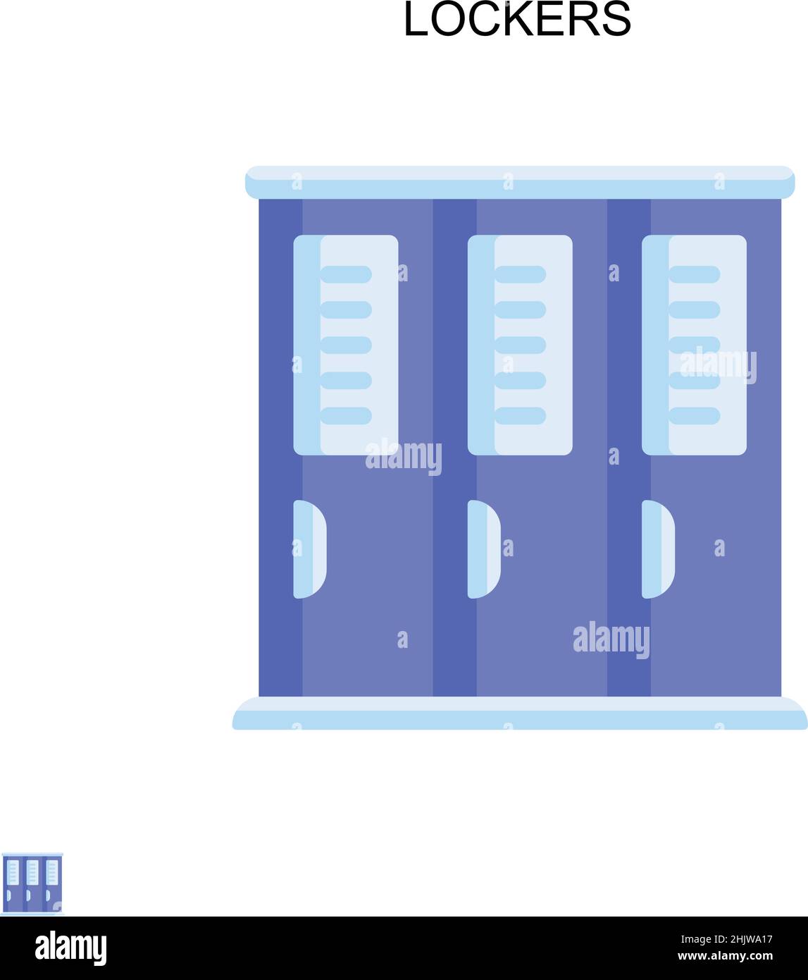 Lockers Simple vector icon. Illustration symbol design template for web mobile UI element Stock ...