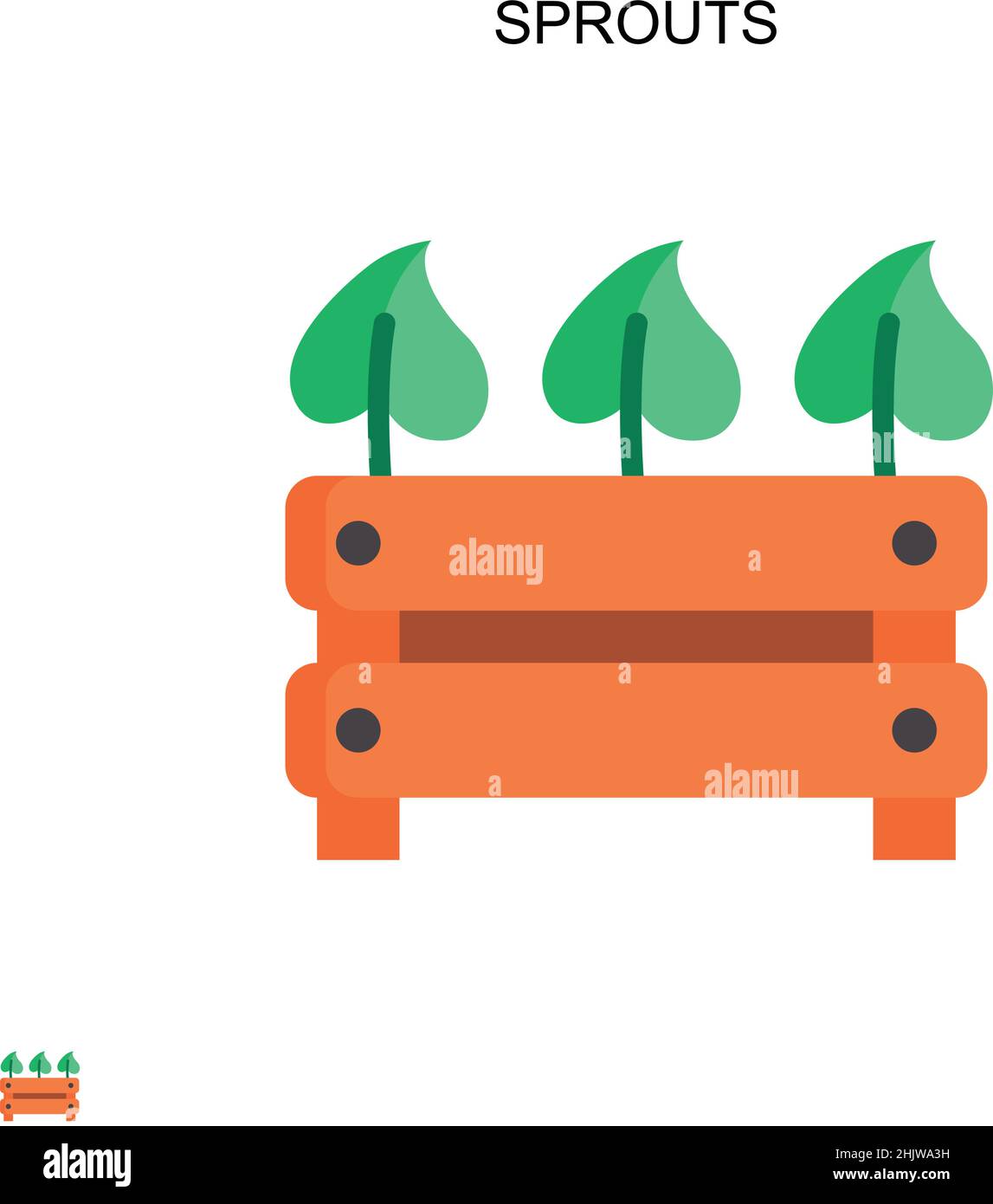 New green sprouts Stock Vector Images - Alamy