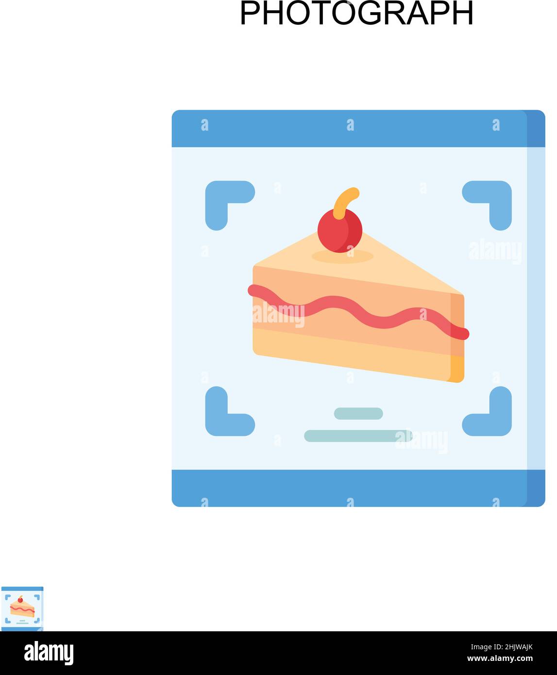 Photograph Simple Vector Icon Illustration Symbol Design Template For Web Mobile Ui Element