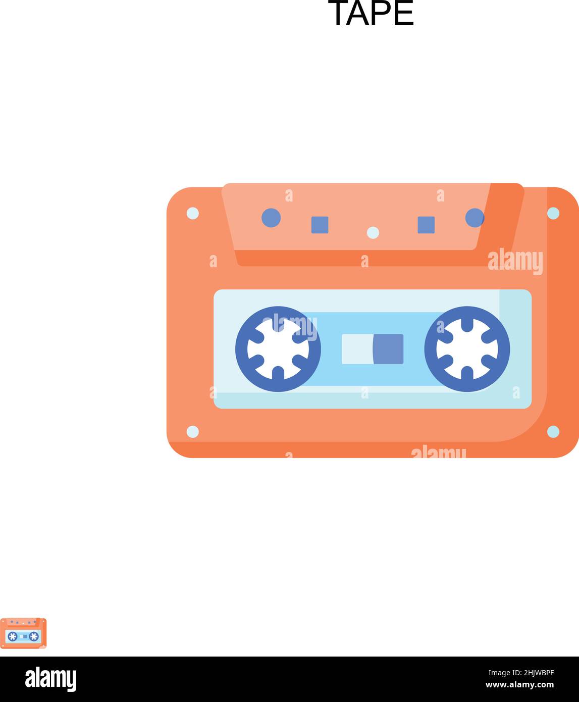 Tape Simple vector icon. Illustration symbol design template for web ...