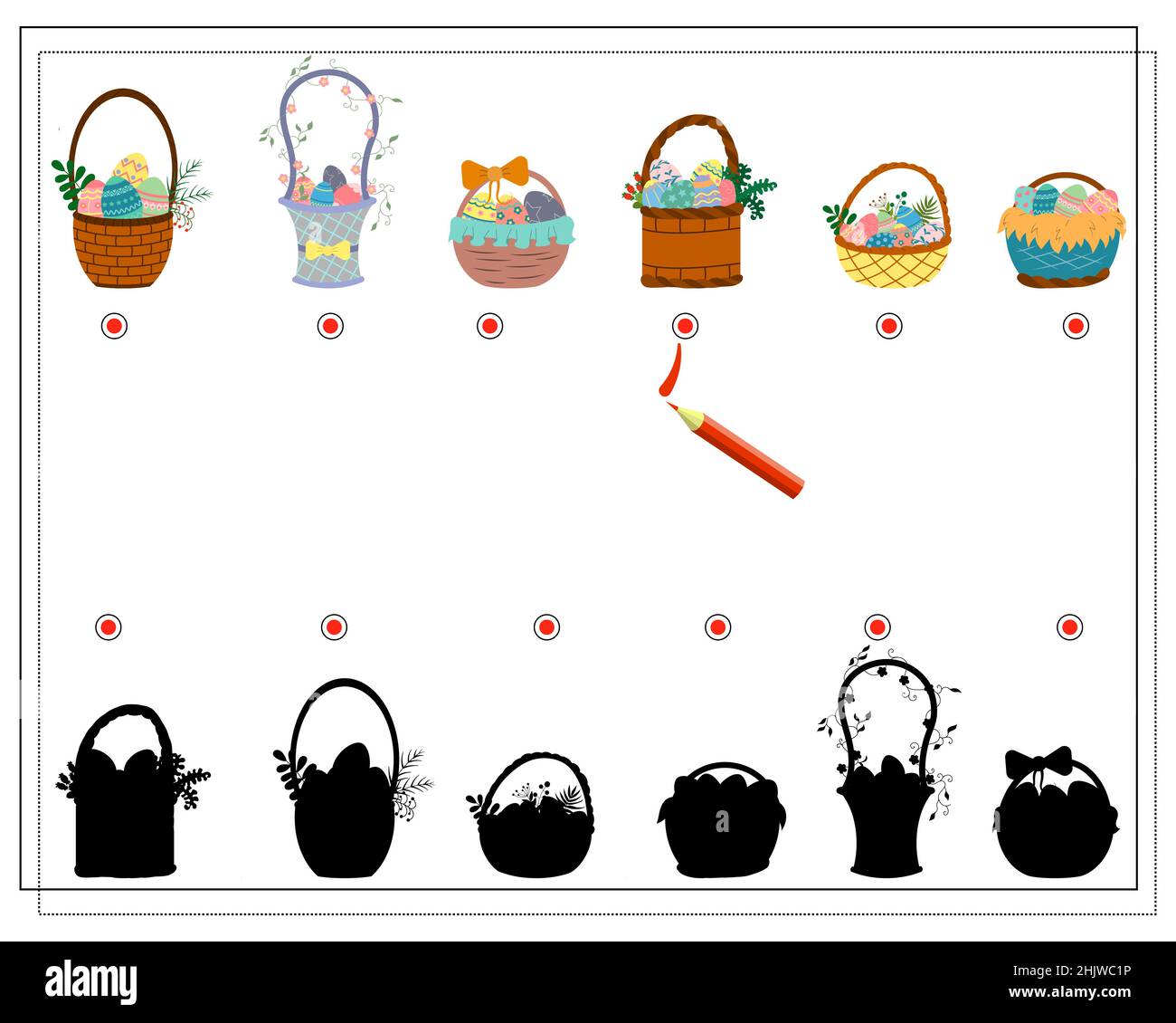 Egg baskets Stock Vector Images - Alamy