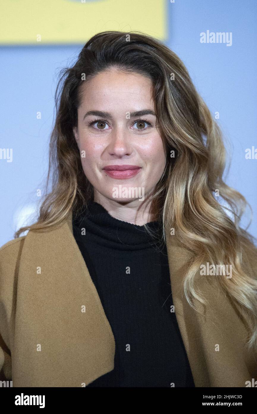 Alice David attending the Super Heros Malgre Lui Premiere at the Grand ...