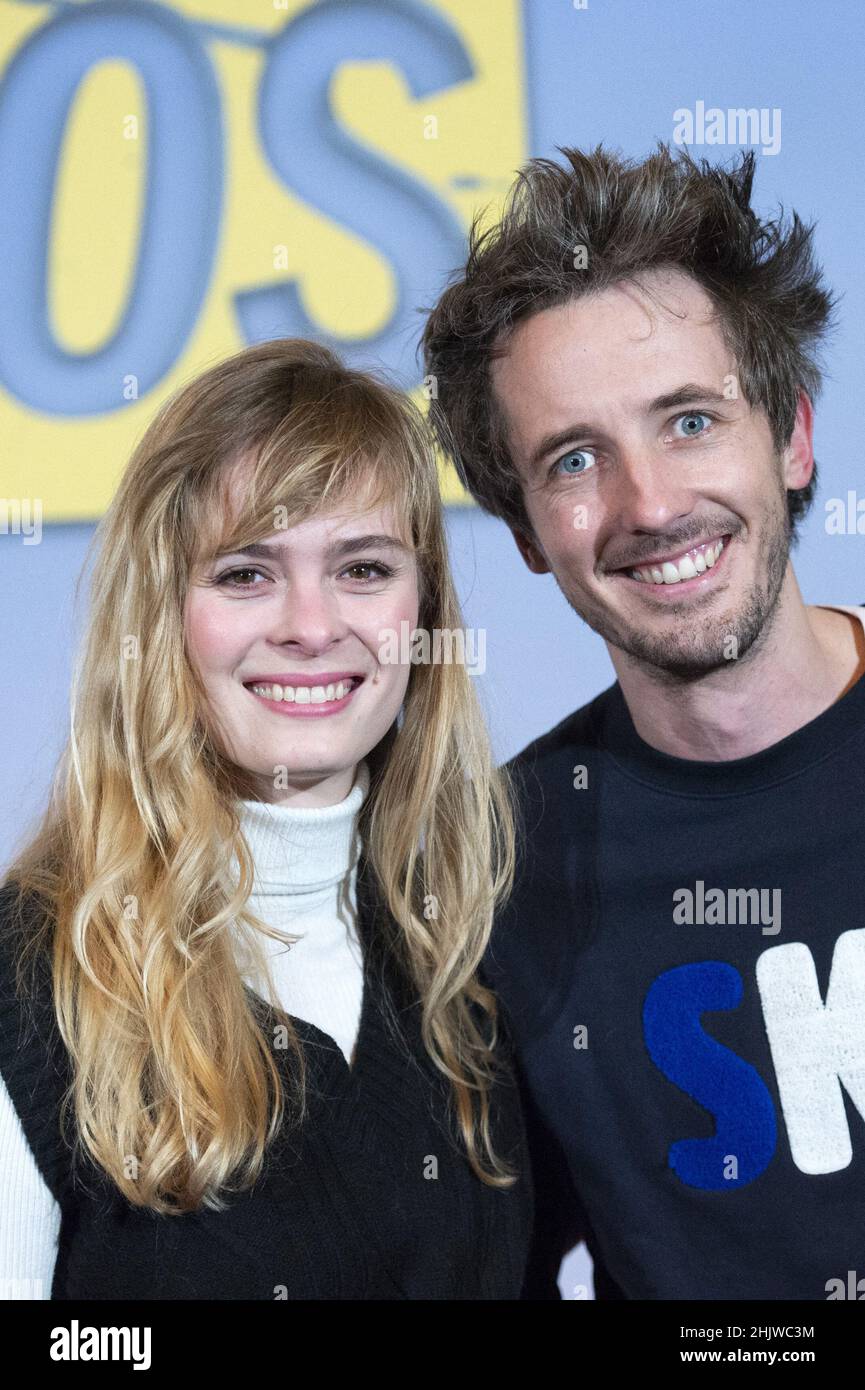 Alice Raucoules and Augustin Petit (Gus) attending the Super Heros ...