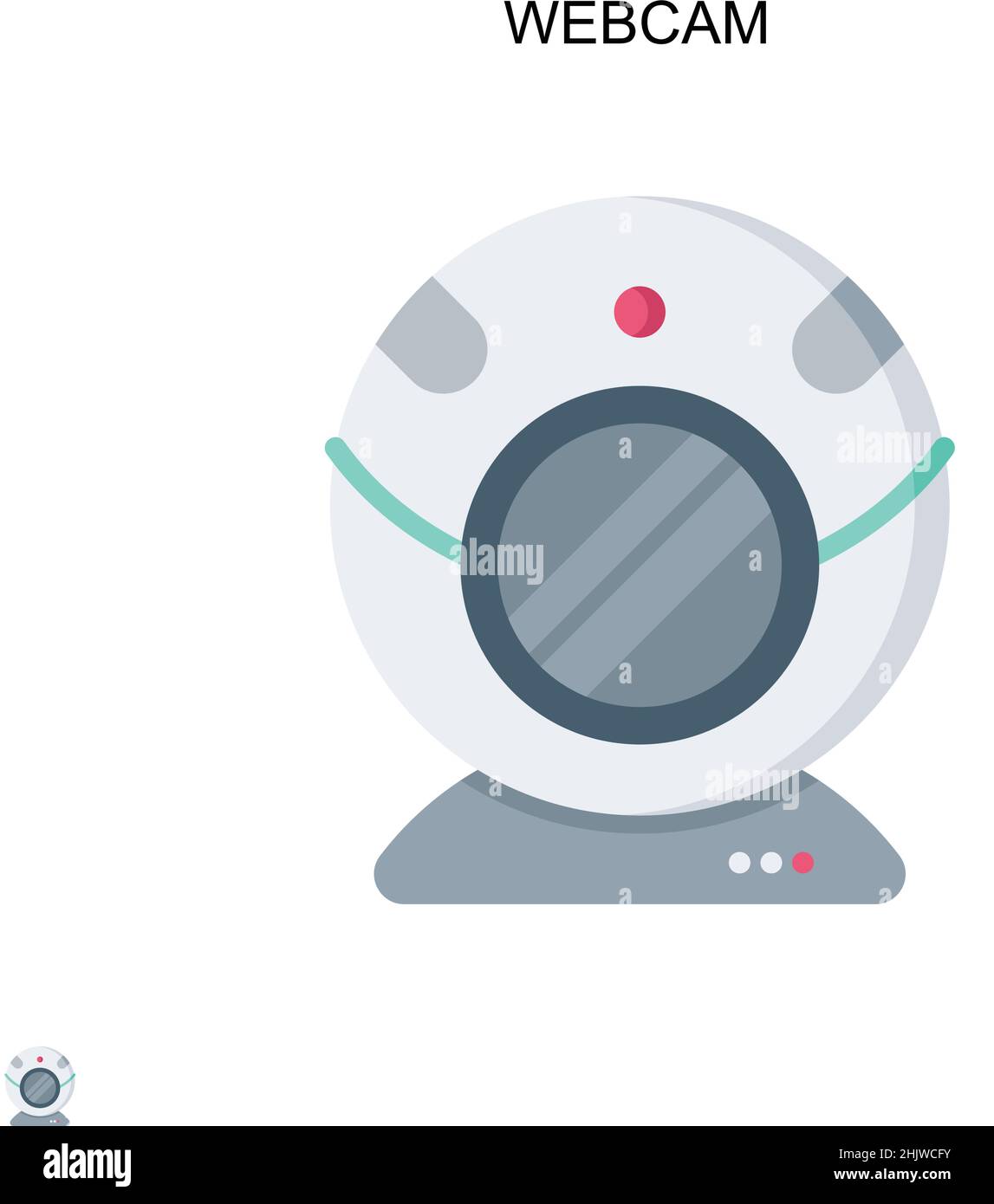 Webcam Simple vector icon. Illustration symbol design template for web ...