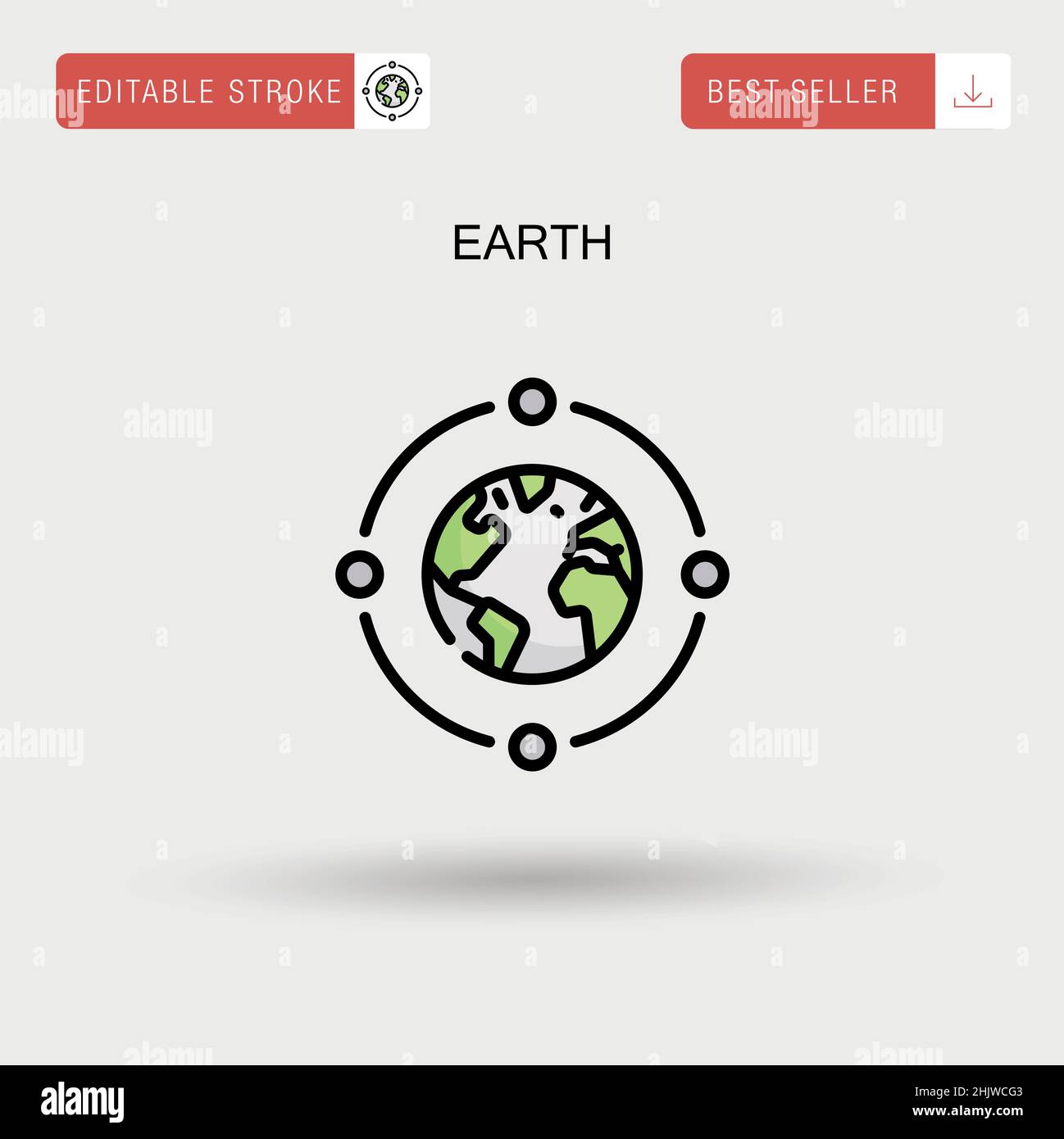 Earth Simple vector icon Stock Vector Image & Art - Alamy