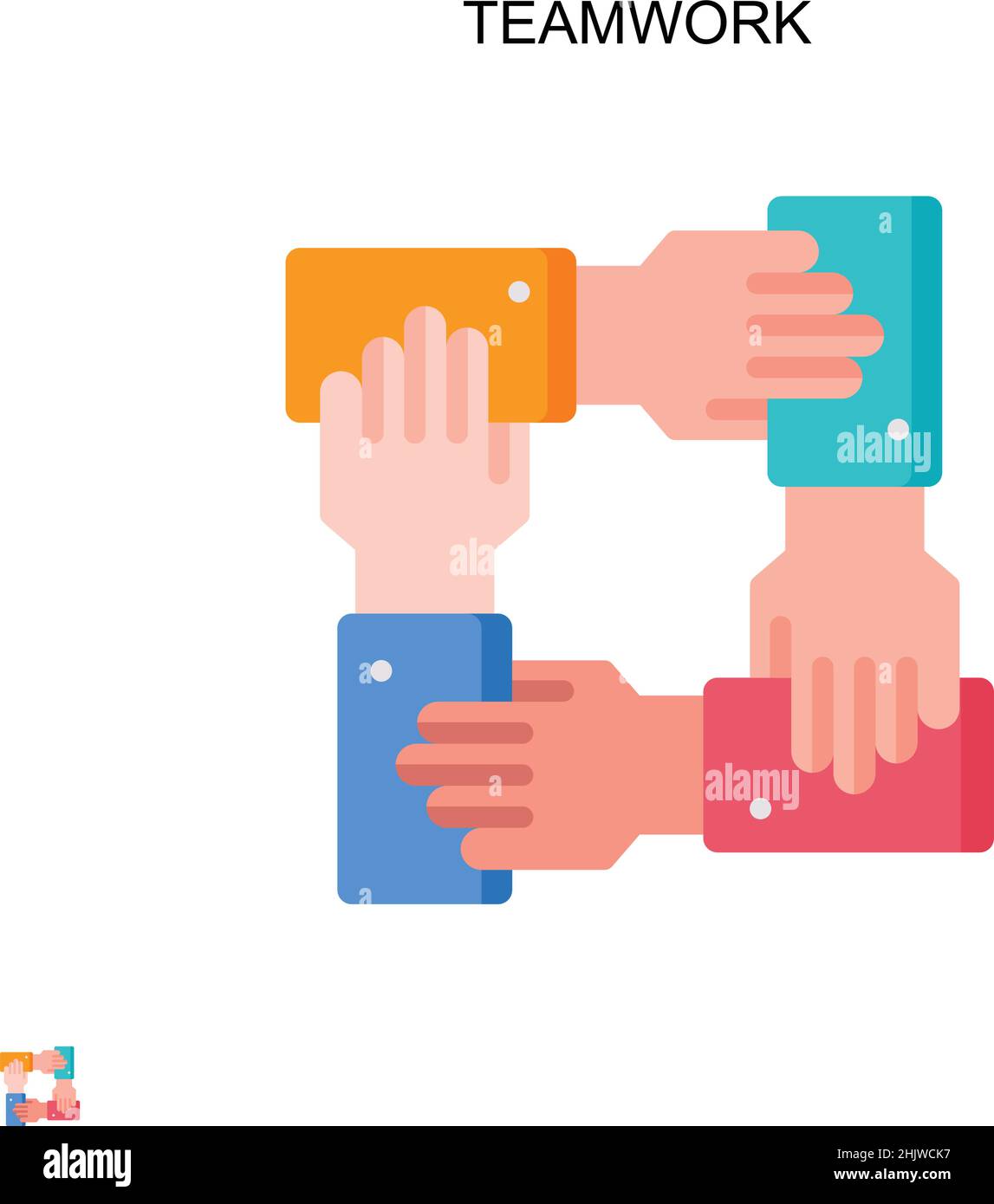 Teamwork and partnership Stock Vector Images - Alamy