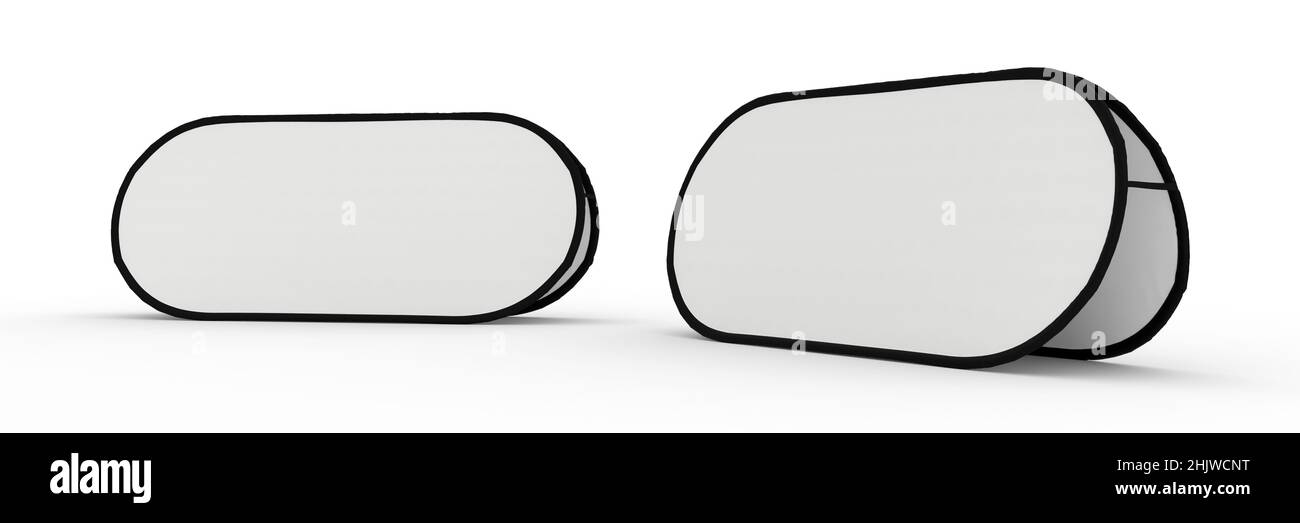 Blank Pop up Event Banner Display Template viewed from different angles ...