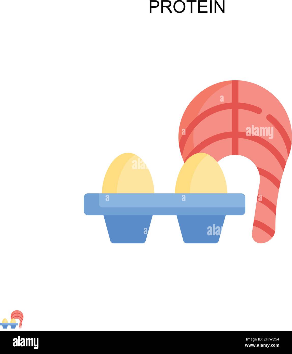 Protein Simple vector icon. Illustration symbol design template for web ...