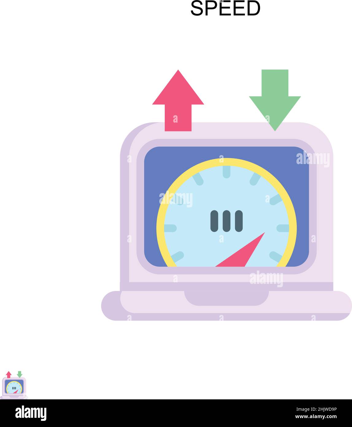 Speed Simple vector icon. Illustration symbol design template for web mobile UI element Stock ...
