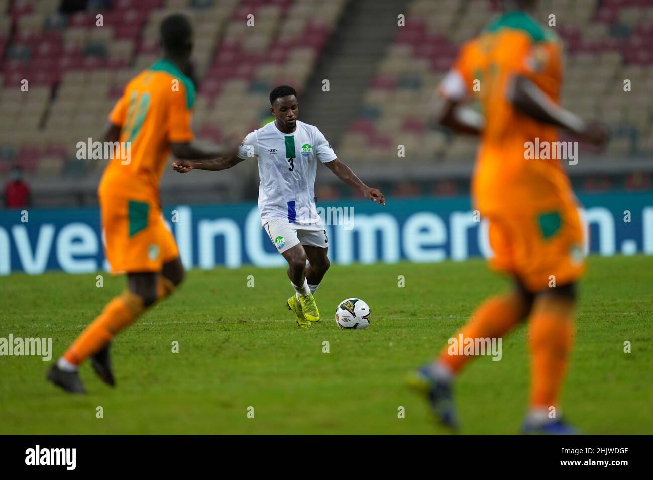 Douala, Cameroon, January, 16, 2022: Kevin Wright of Sierra Leone ...