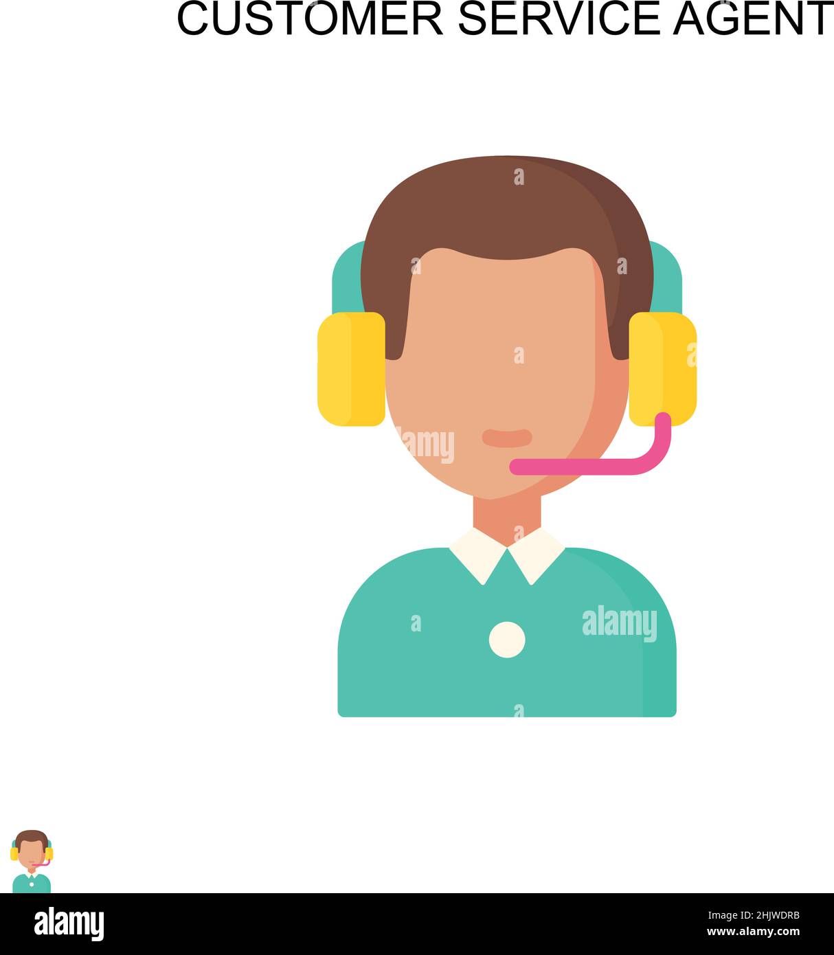 Call center agent service icon hi-res stock photography and images - Alamy