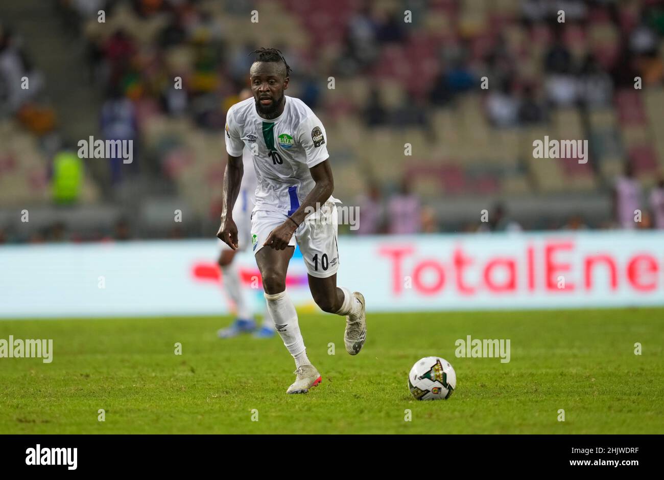 Douala, Cameroon, January, 16, 2022: Kei Kamara of Sierra Leone during ...