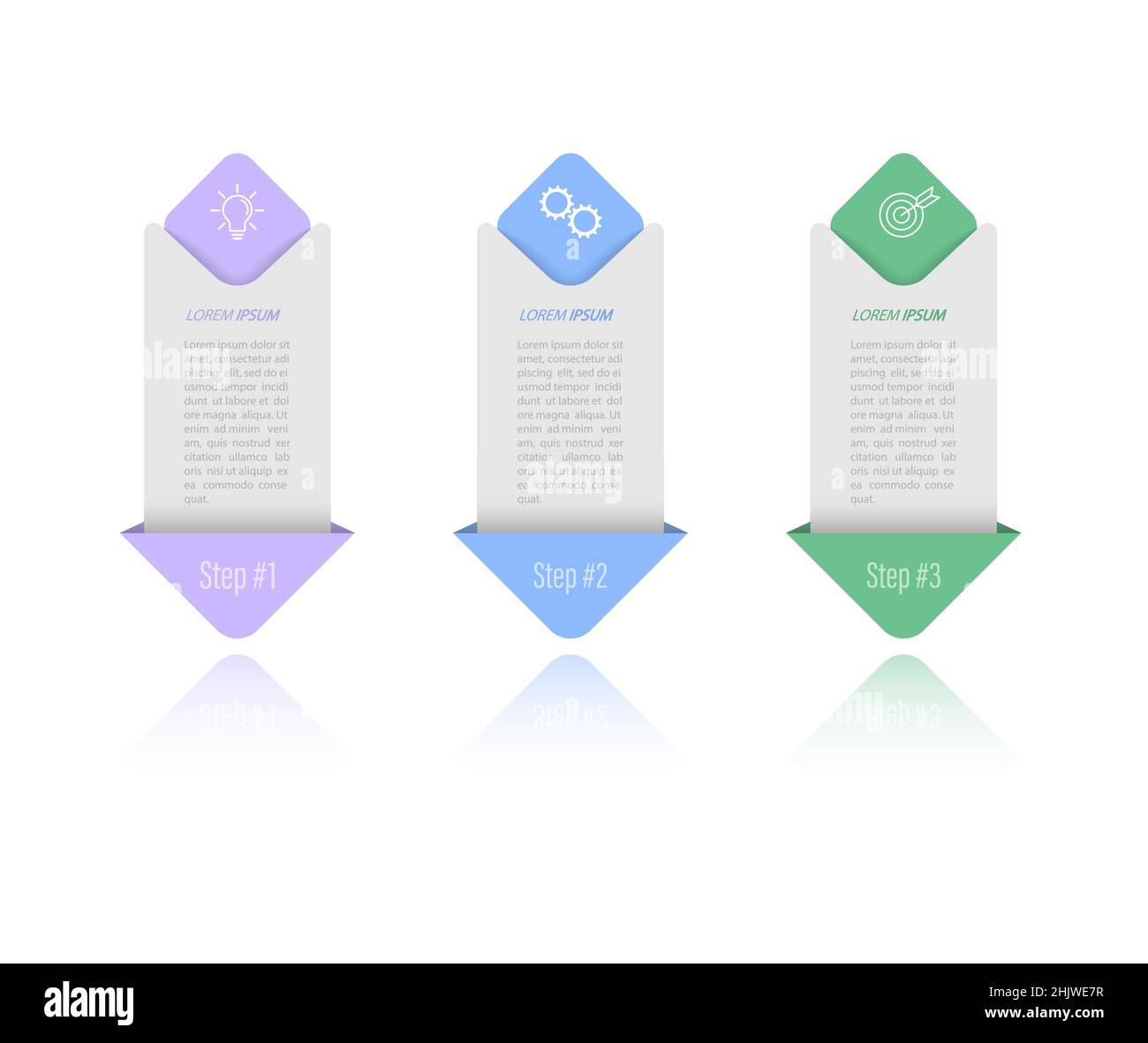 4 stages of development, improvement or training. Infographics with ...
