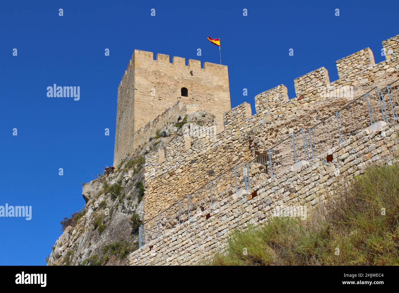 Castle of Sax in the province of Alicante, Valencian Autonomous ...