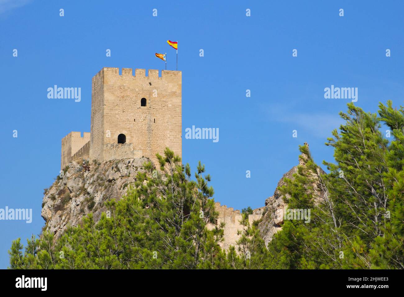 Sax castle alicante spain hi-res stock photography and images - Alamy